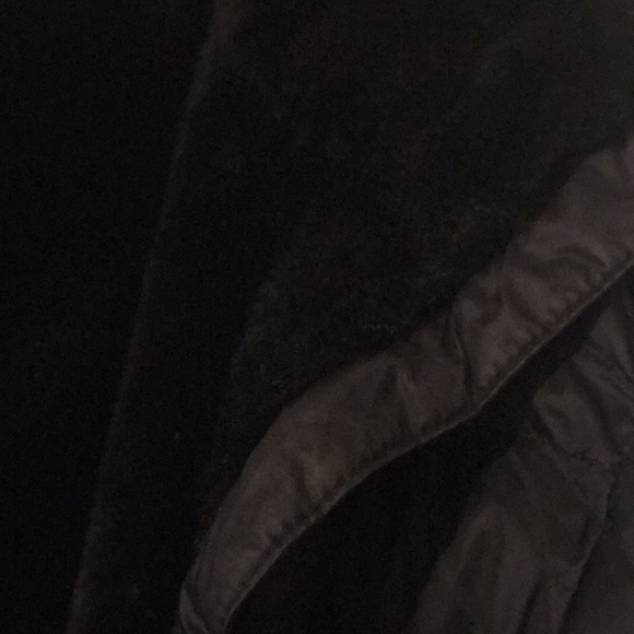 32 Degrees | Jackets & Coats | Black Nylon Shell Velour Inside Coat ...